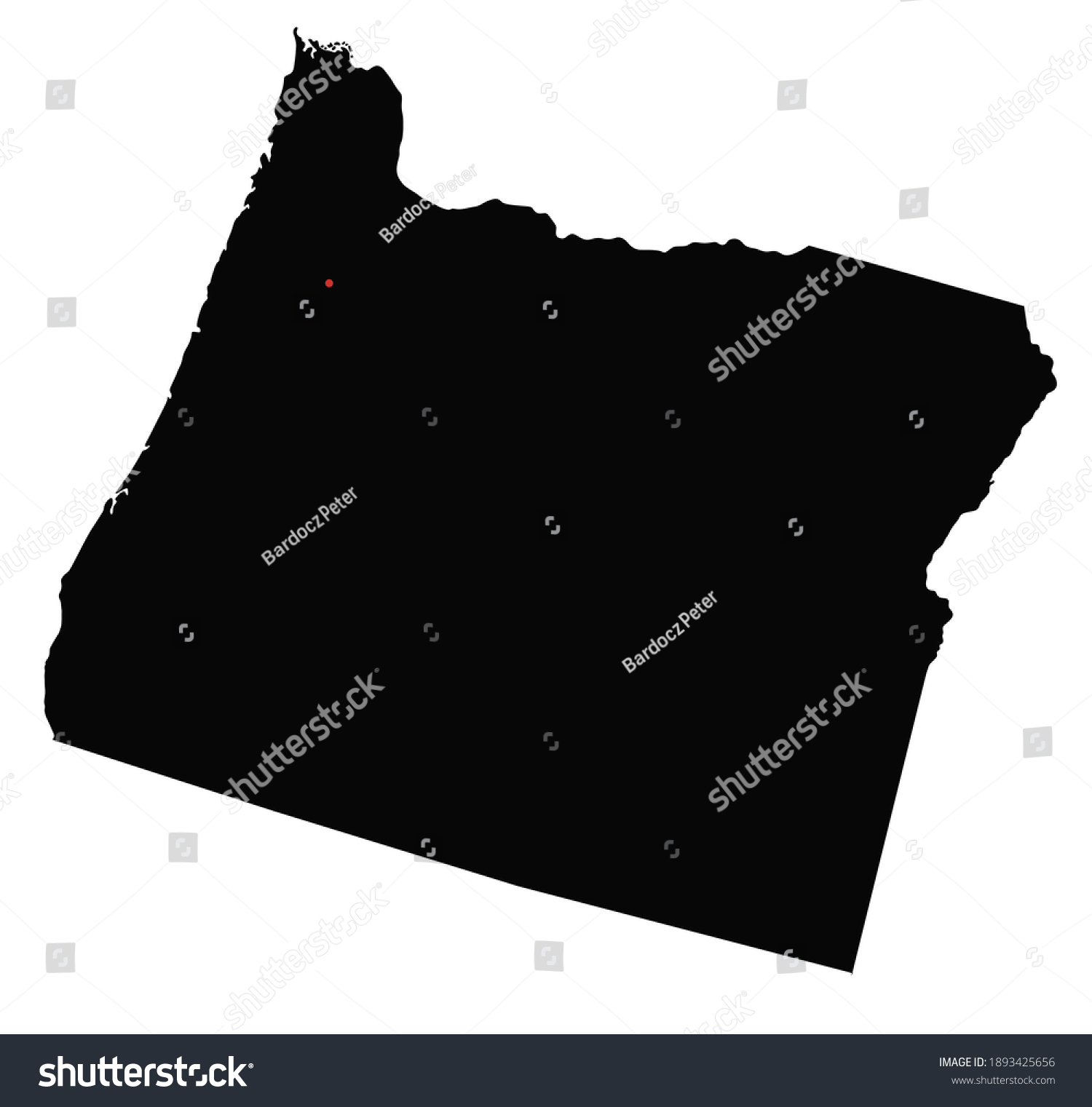 Highly Detailed Oregon Silhouette Map Stock Vector (Royalty Free ... Highly Detailed Oregon Silhouette Map Stock Vector (Royalty Free ...