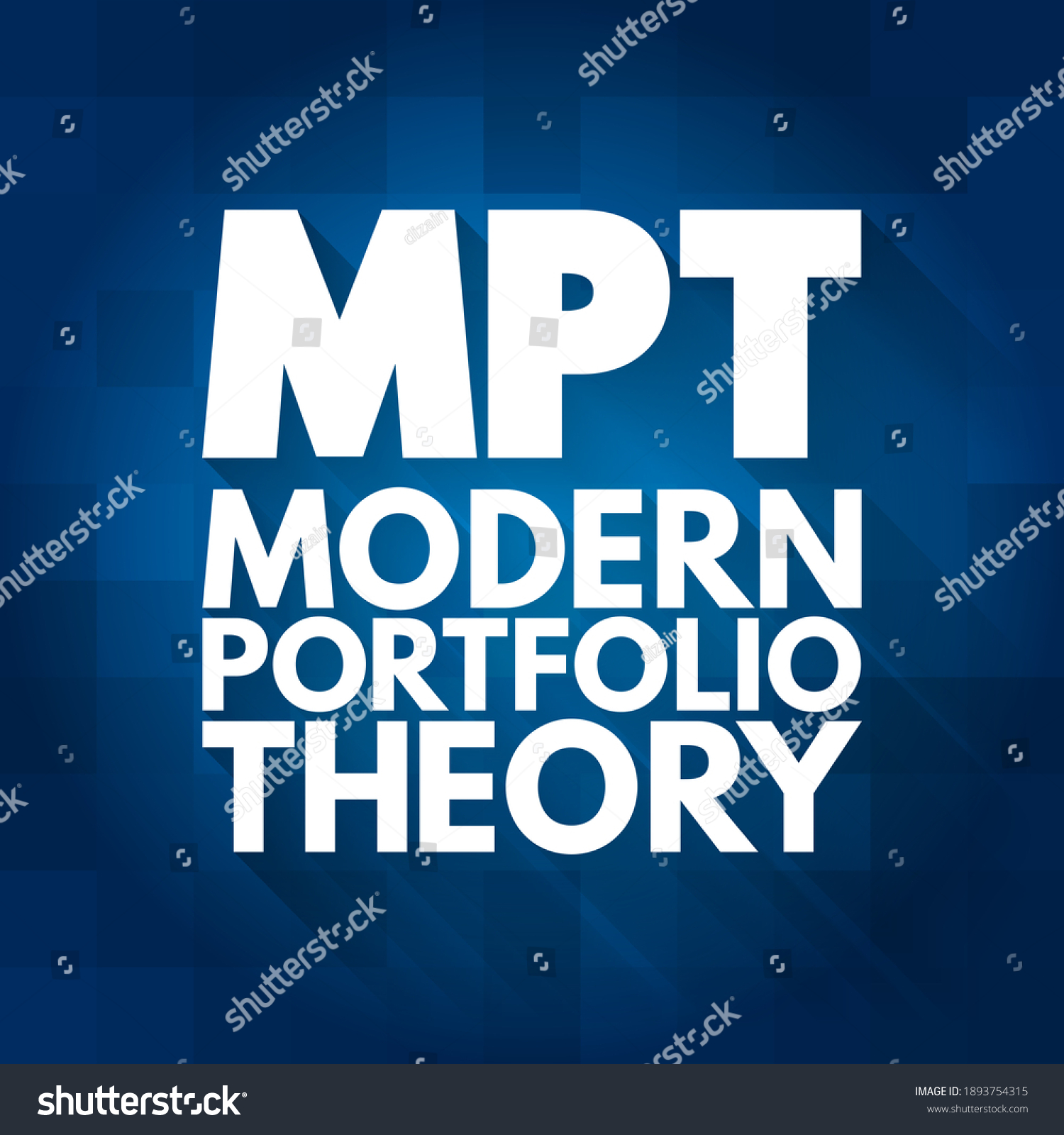 Mpt Modern Portfolio Theory Mathematical Framework: стоковая иллюстрация, 1893754315 | Shutterstock