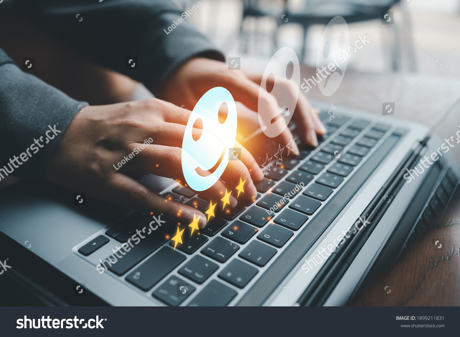 Customer Service Satisfaction Survey Conceptbusiness People Stock Photo ...