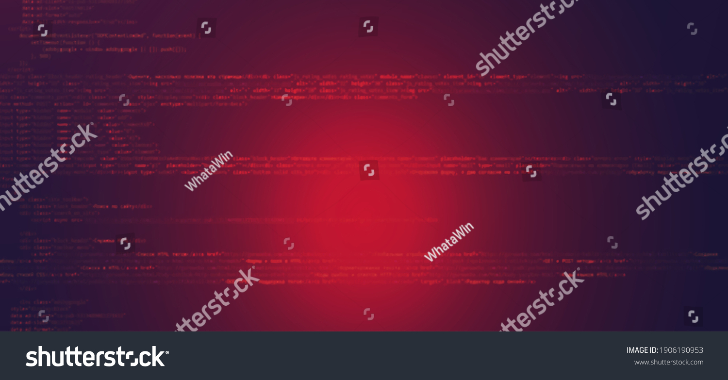 Abstract Technology Binary Code Dark Red Stock Vector (Royalty Free ...