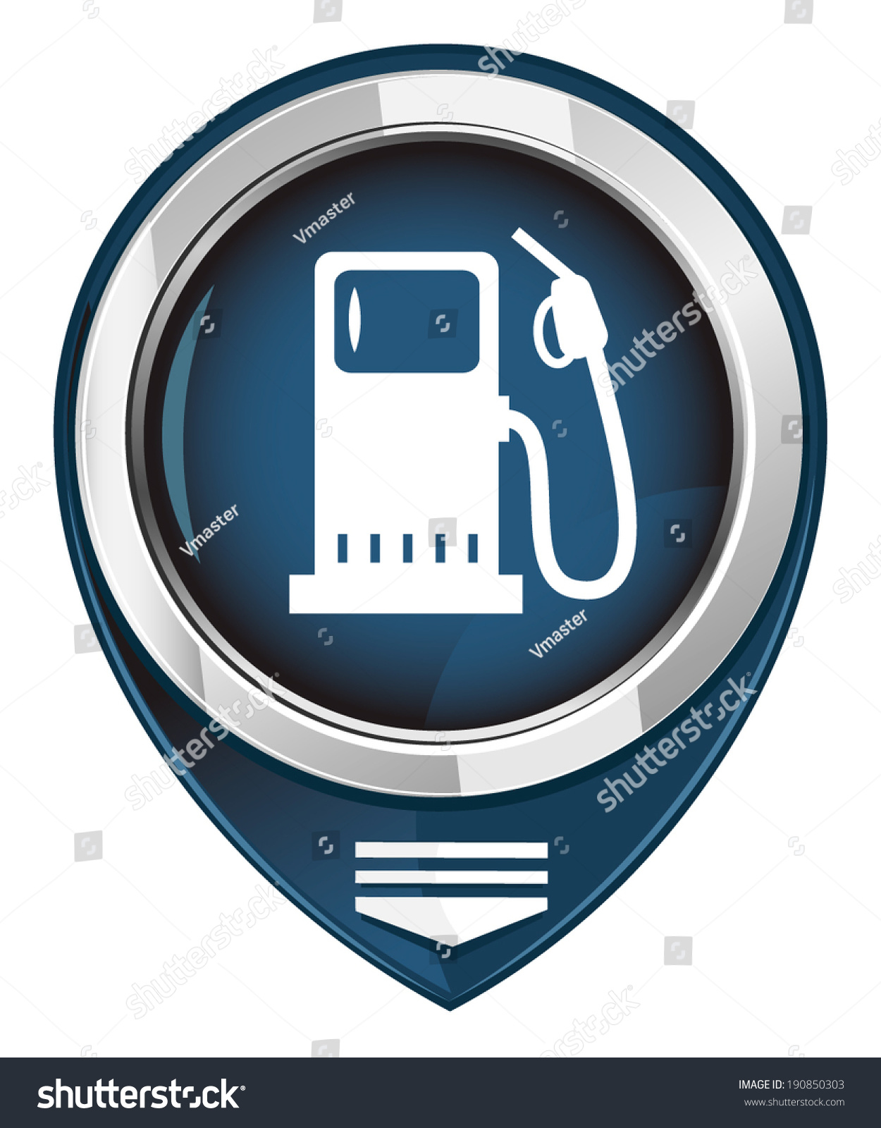 Fuel Map Pointer Vector Illustration Stock Vector (Royalty Free ...