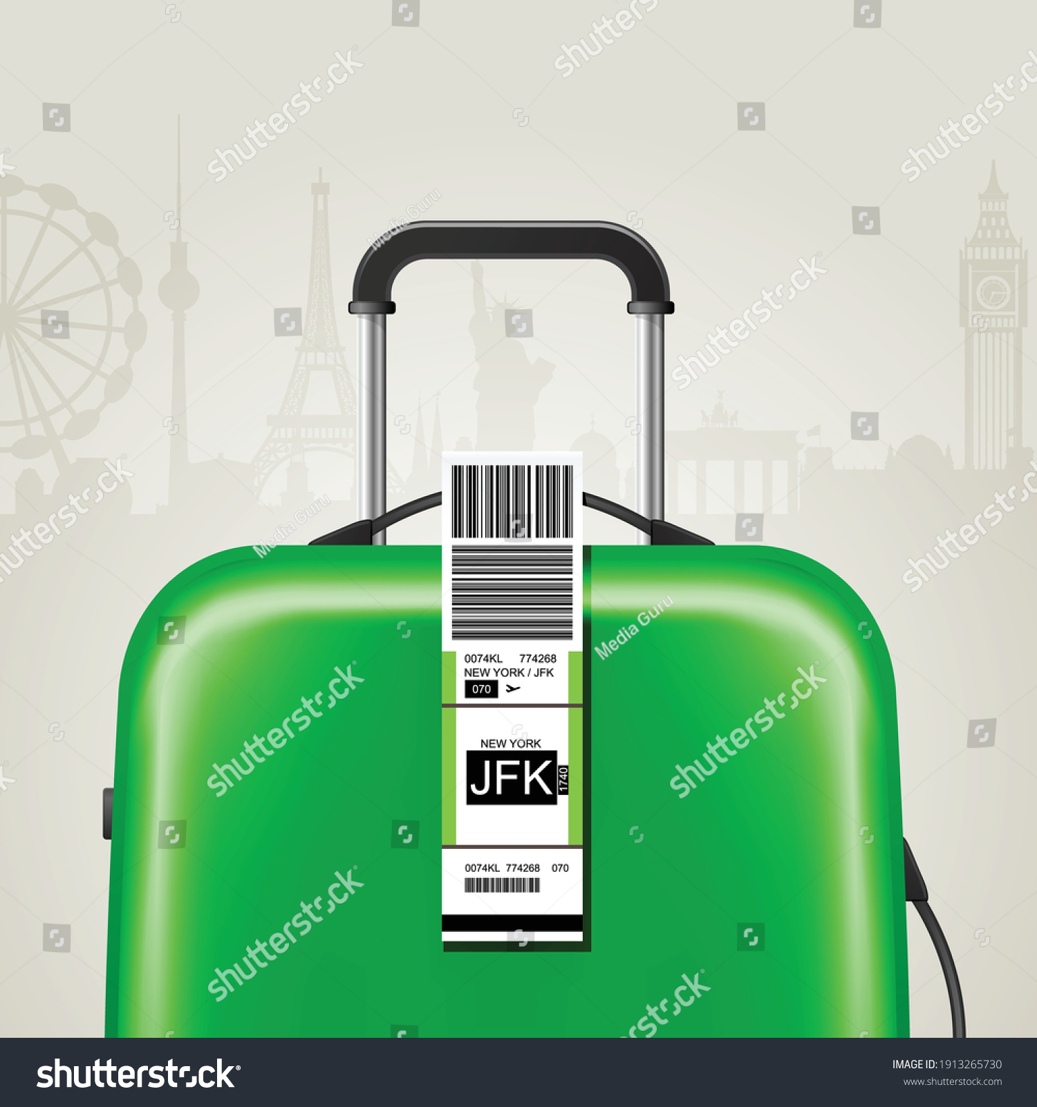 Luggage Airport Sticker Label Suitcase Tag Stock Vector (Royalty Free ... Luggage Airport Sticker Label Suitcase Tag Stock Vector (Royalty Free ...