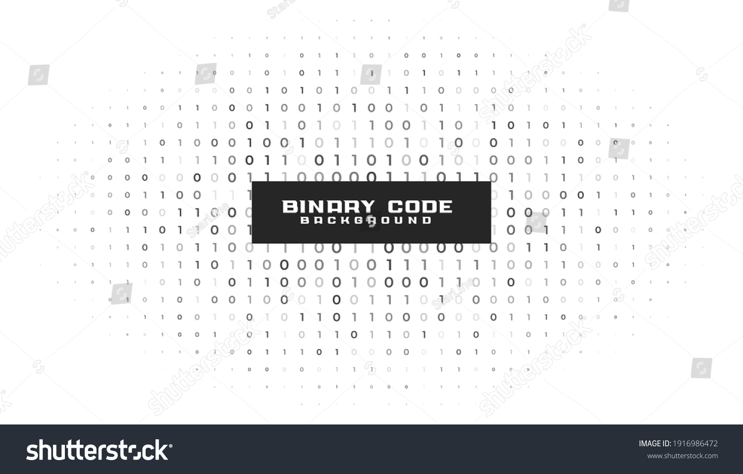 Binary Code Numbers White Background Design Stock Vector (Royalty Free ...