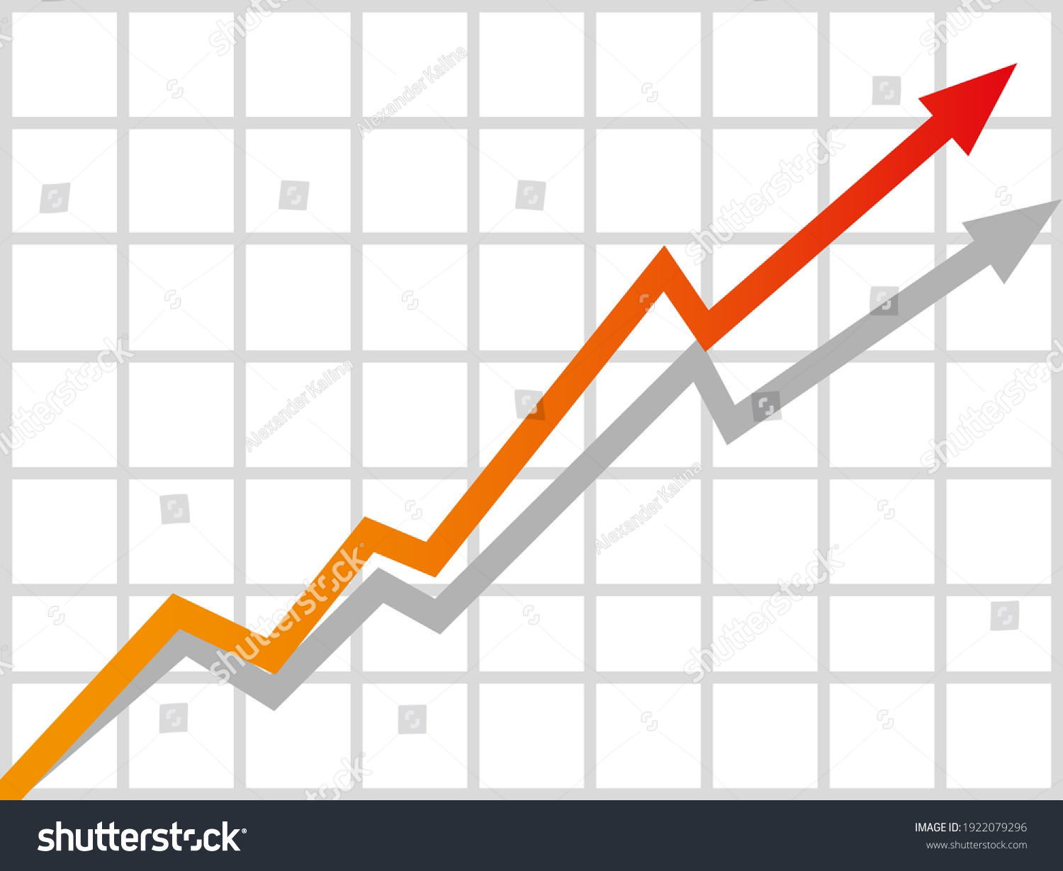Graph Increase Report Diagram Rise Gain Stock Vector (Royalty Free ...