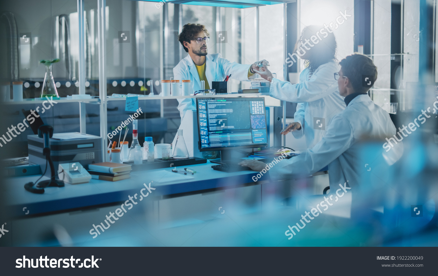 Modern Medicine Research Laboratory Diverse Team Stock Photo 1922200049 ... Modern Medicine Research Laboratory Diverse Team Stock Photo 1922200049 ...