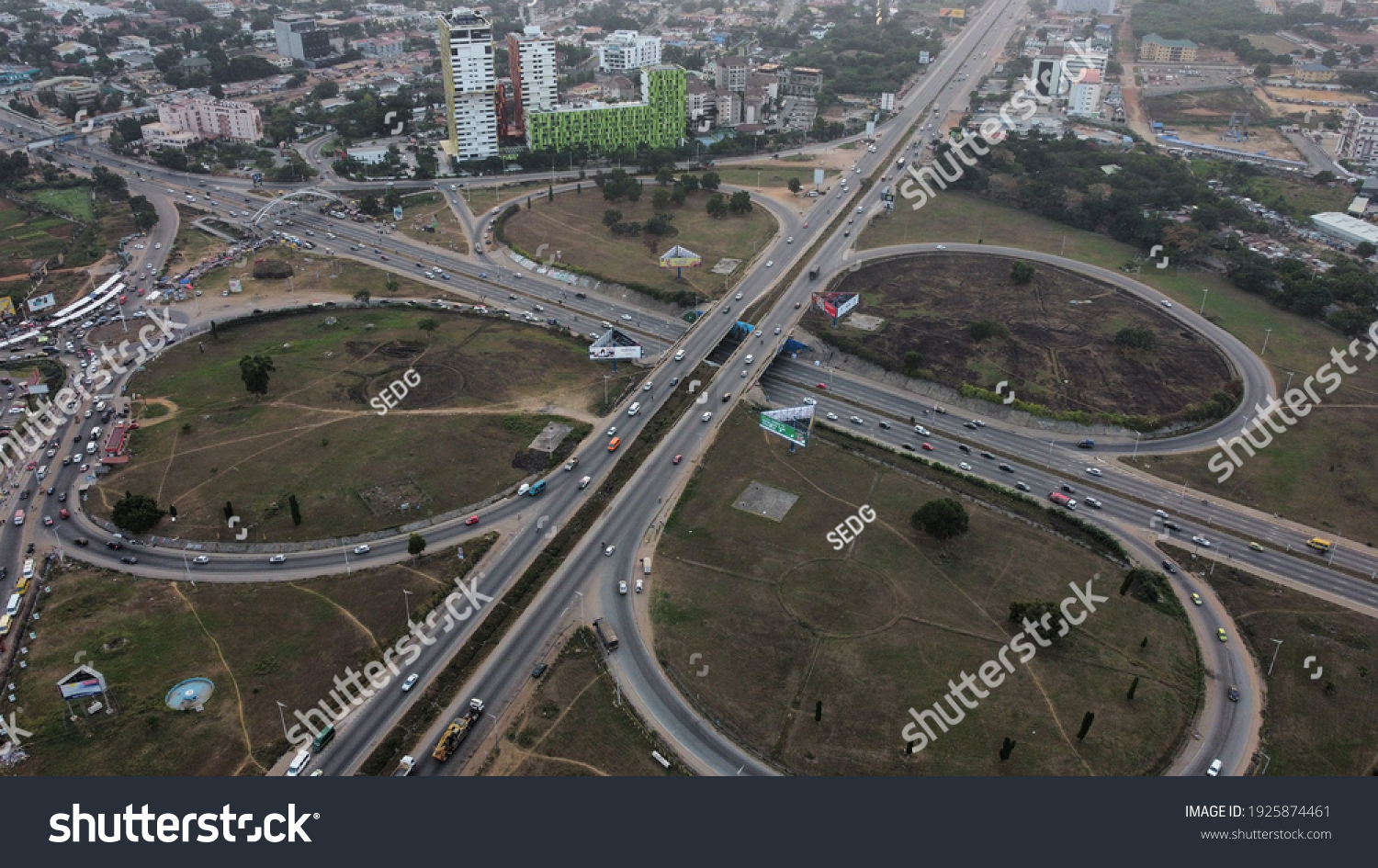 Aerial View Tetteh Quarshie Interchange Accra Stock Photo 1925874461 ... Aerial View Tetteh Quarshie Interchange Accra Stock Photo 1925874461 ...