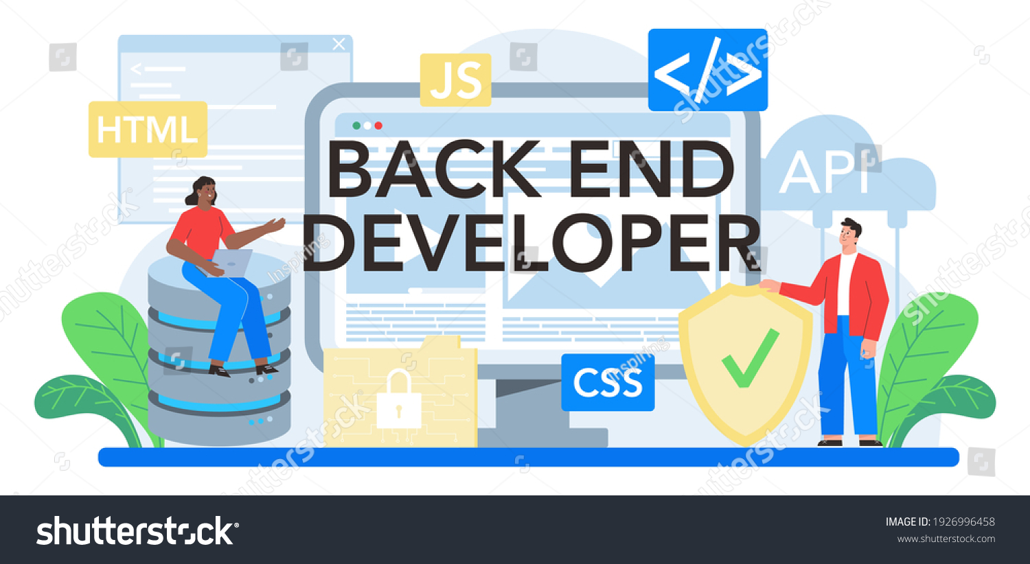 Back End Developer Typographic Header Software Stock Vector (Royalty Free) 1926996458 | Shutterstock