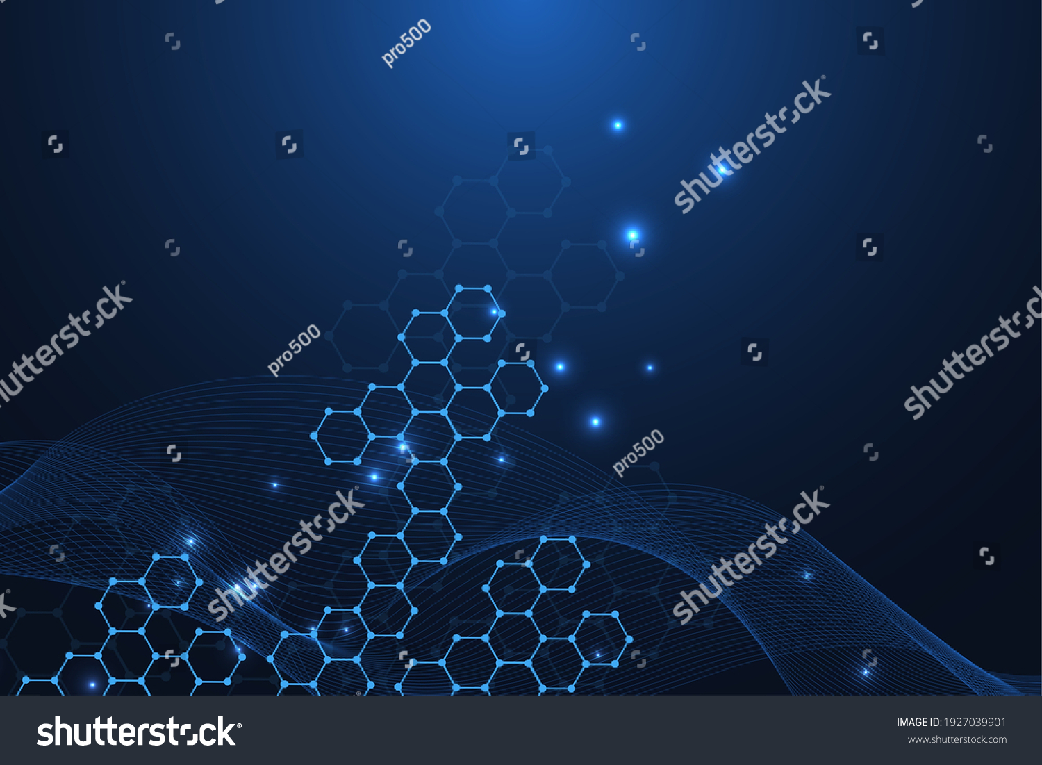 Technology Structure Molecular Connect Elements Connection Stock Vector ...