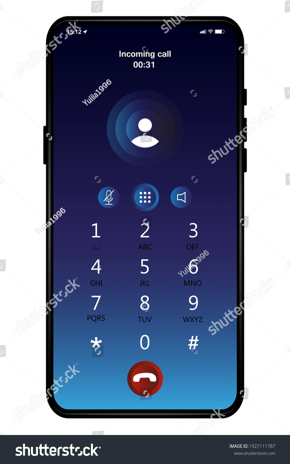 Incoming Call Recording Screen Switched Keyboard Stock Vector (Royalty ... Incoming Call Recording Screen Switched Keyboard Stock Vector (Royalty ...