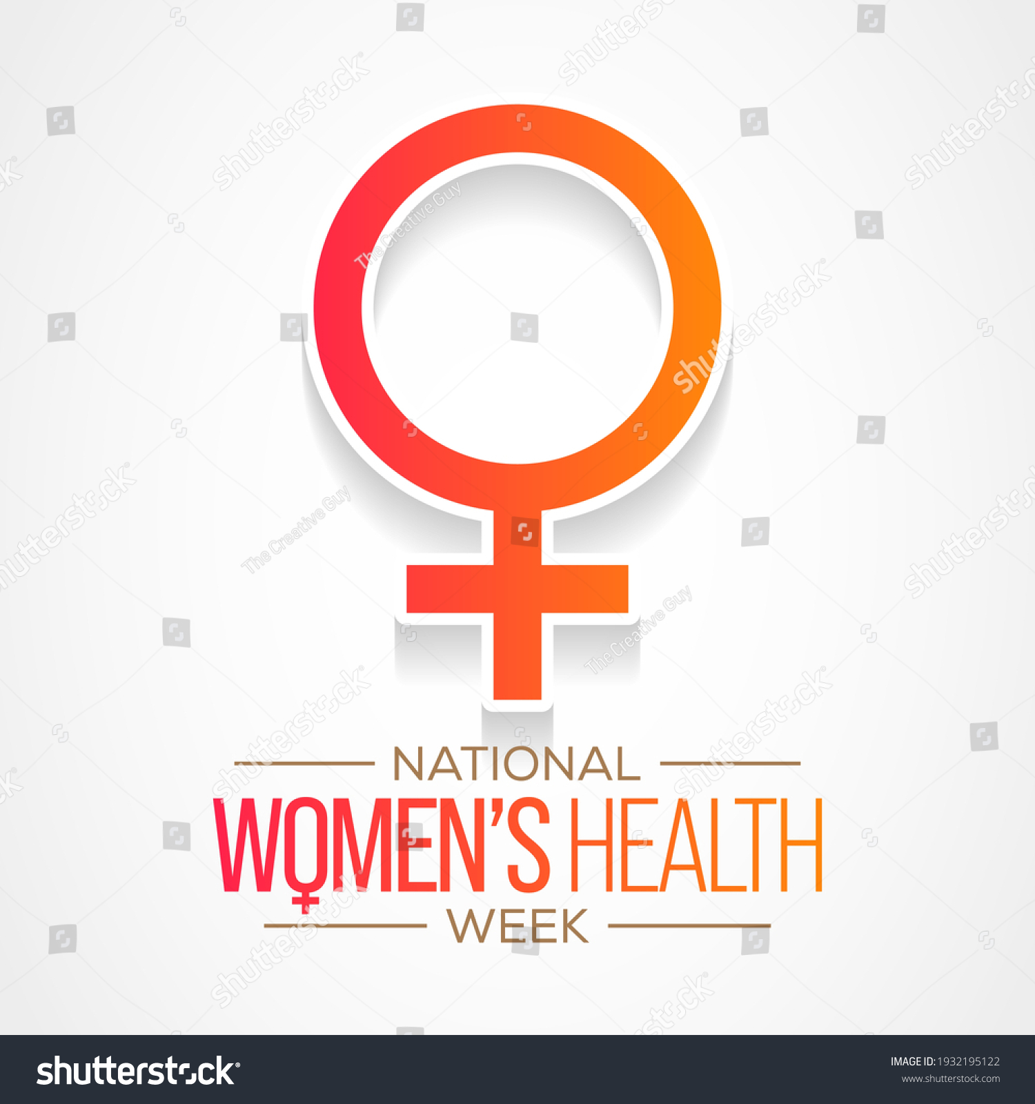 National Womens Health Week Starts Each Stock Vector Royalty Free