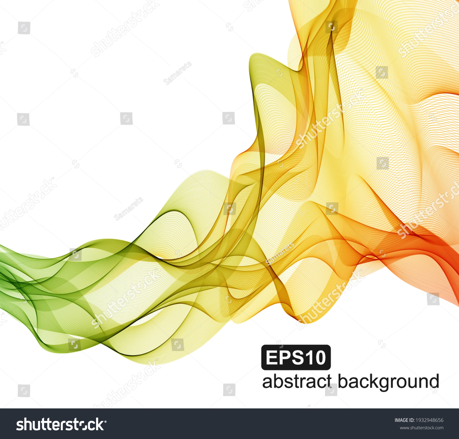 Abstract Colorful Wave Background Vector Illustration Stock Vector