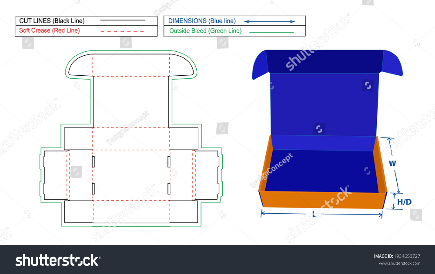 Corrugated Mailer Box Shipping Roll End Stock Vector (Royalty Free ... Corrugated Mailer Box Shipping Roll End Stock Vector (Royalty Free ...