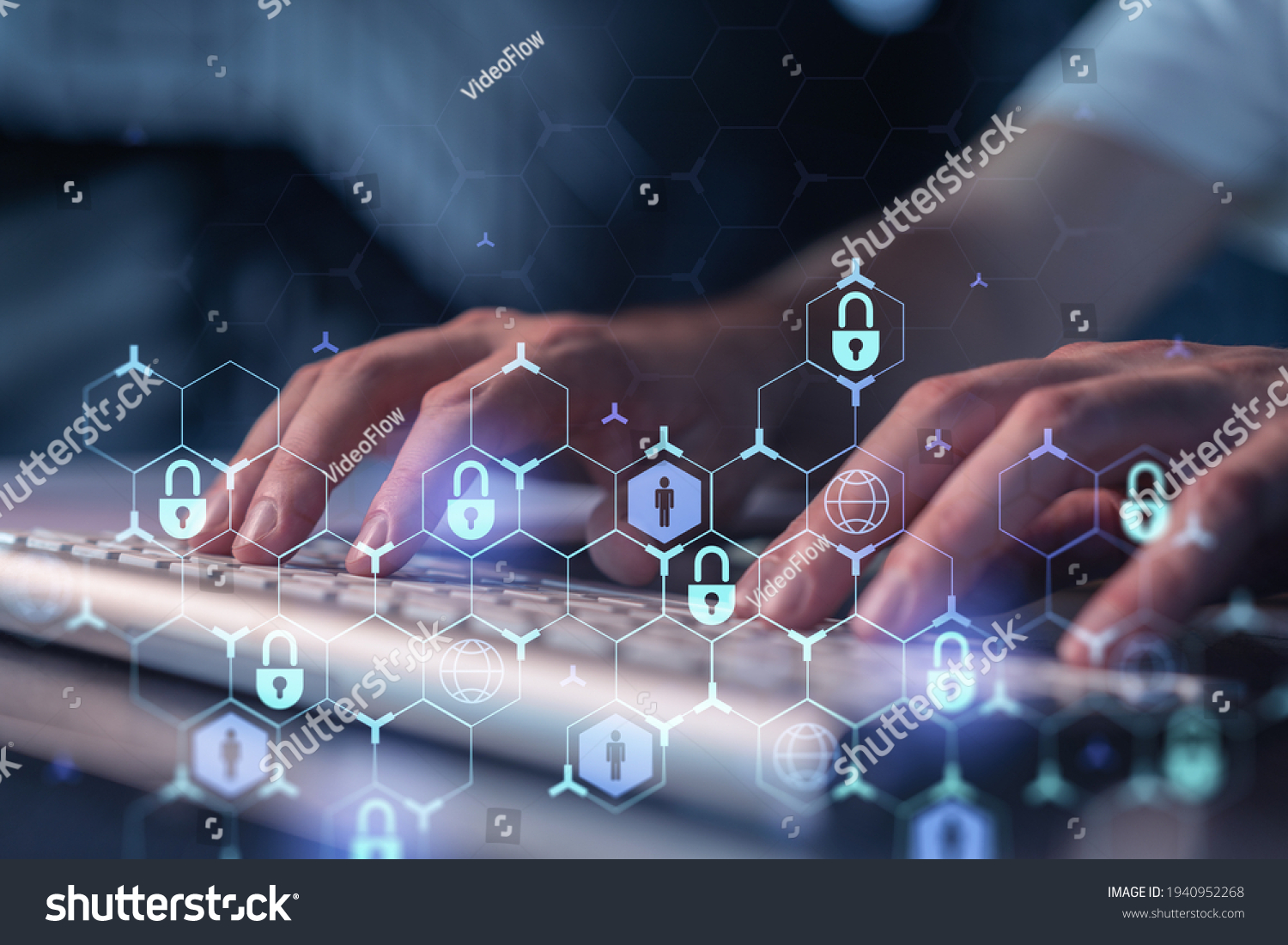 Programmer Typing Code On Keyboard Protect Stock Photo 1940952268 ... Programmer Typing Code On Keyboard Protect Stock Photo 1940952268 ...