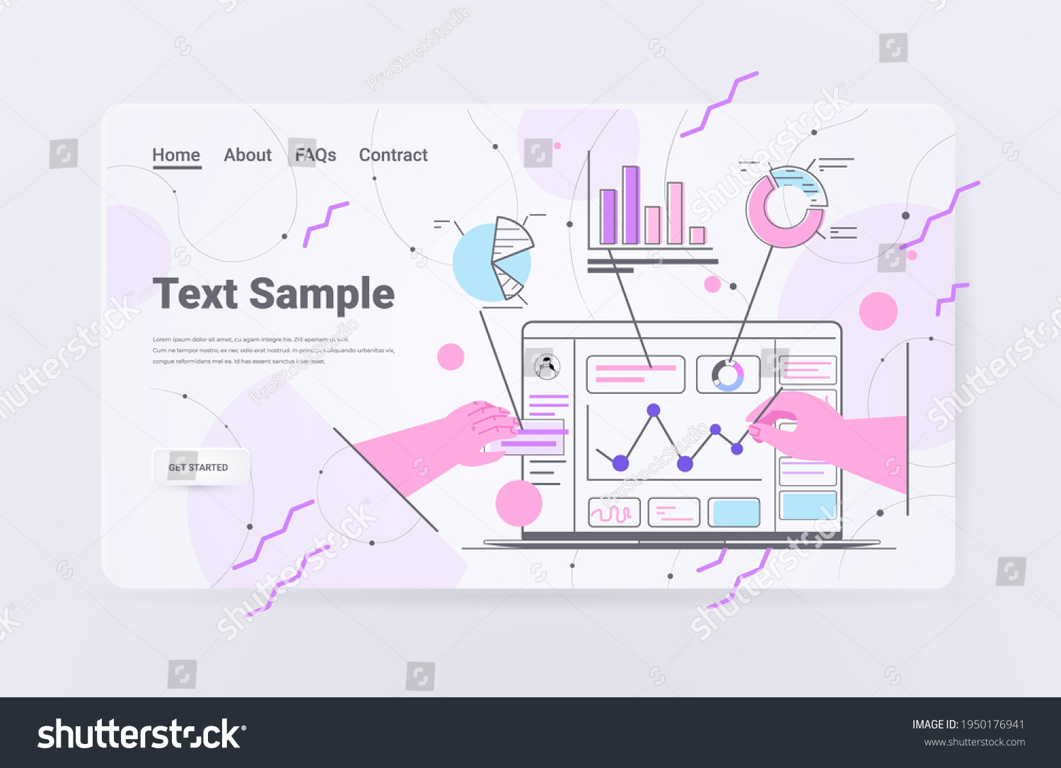 Businessperson Hands Analyzing Charts Graphs On Stock Vector (Royalty ... Businessperson Hands Analyzing Charts Graphs On Stock Vector (Royalty ...