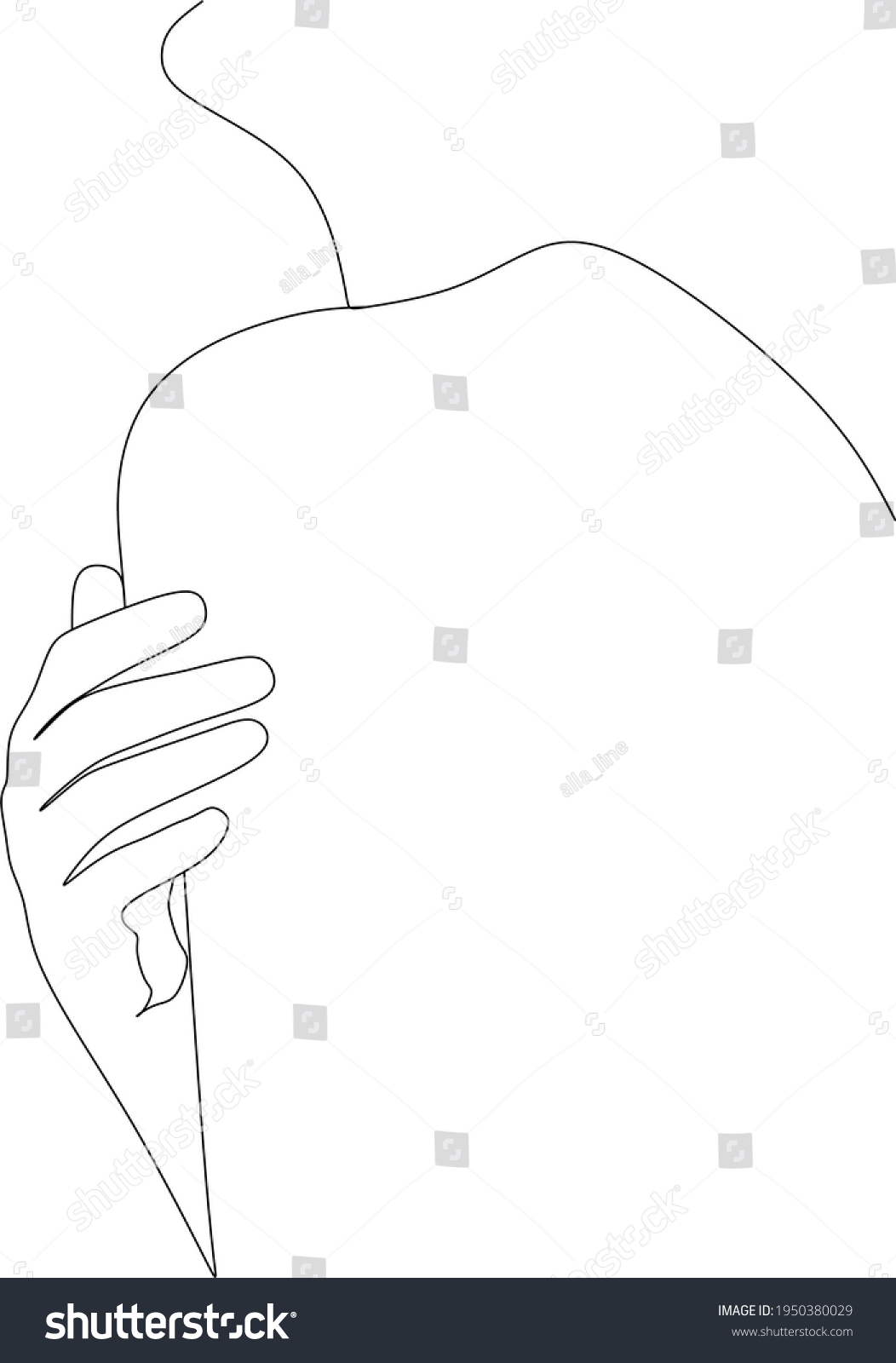 Set Abstract Minimalistic Female Figure Underwear Stock Vector Royalty