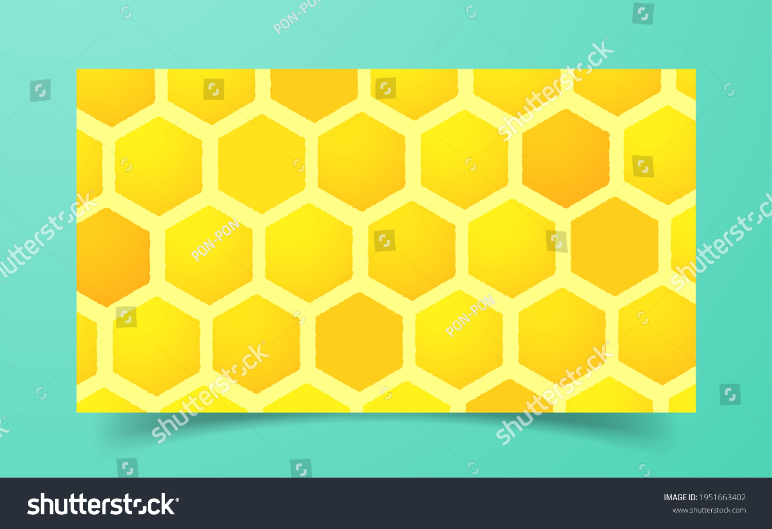 Honey Background Design Honeycomb Structure Pattern Stock Vector ...