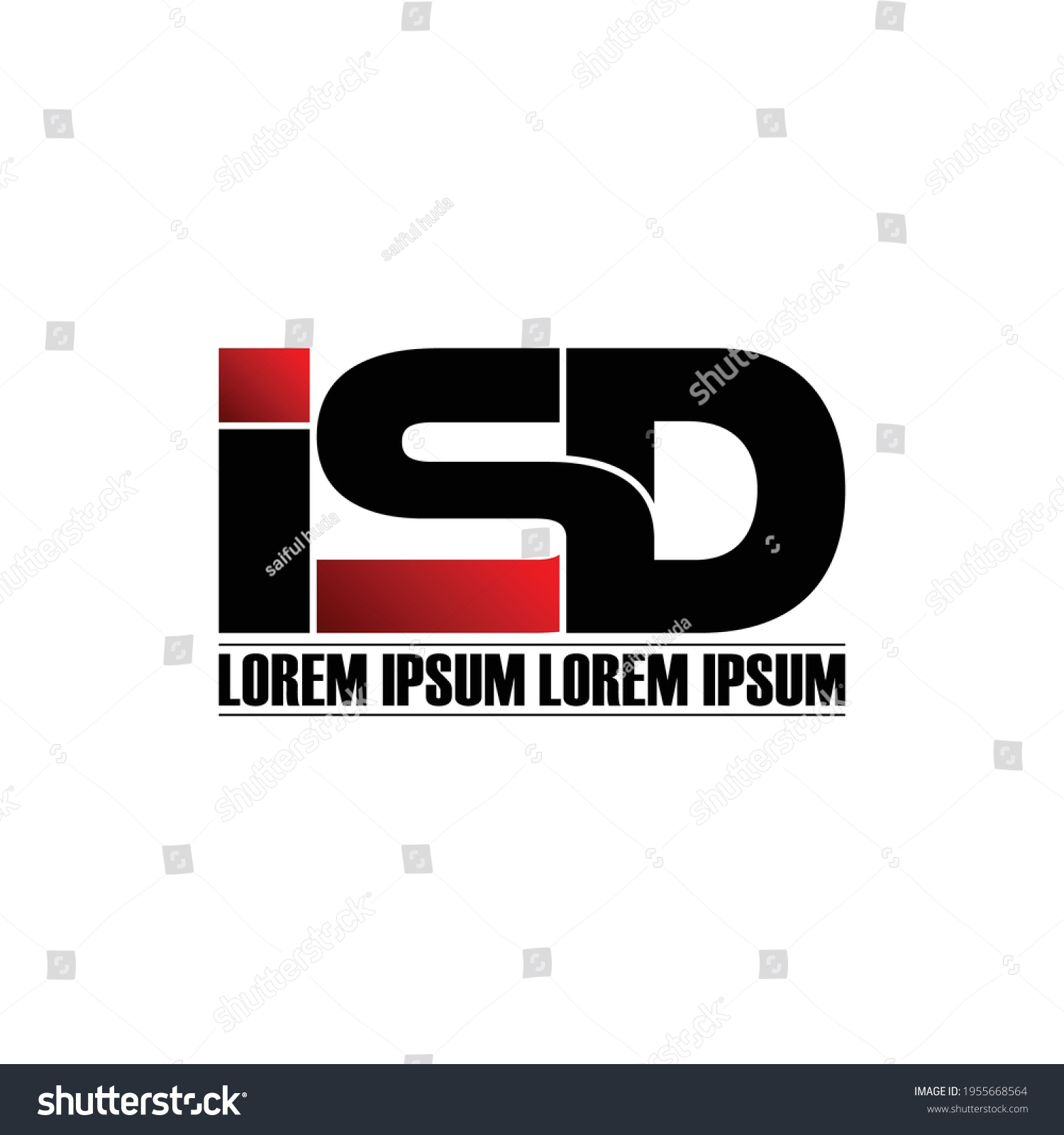 Isd Letter Monogram Logo Design Vector Stock Vector (Royalty Free ...
