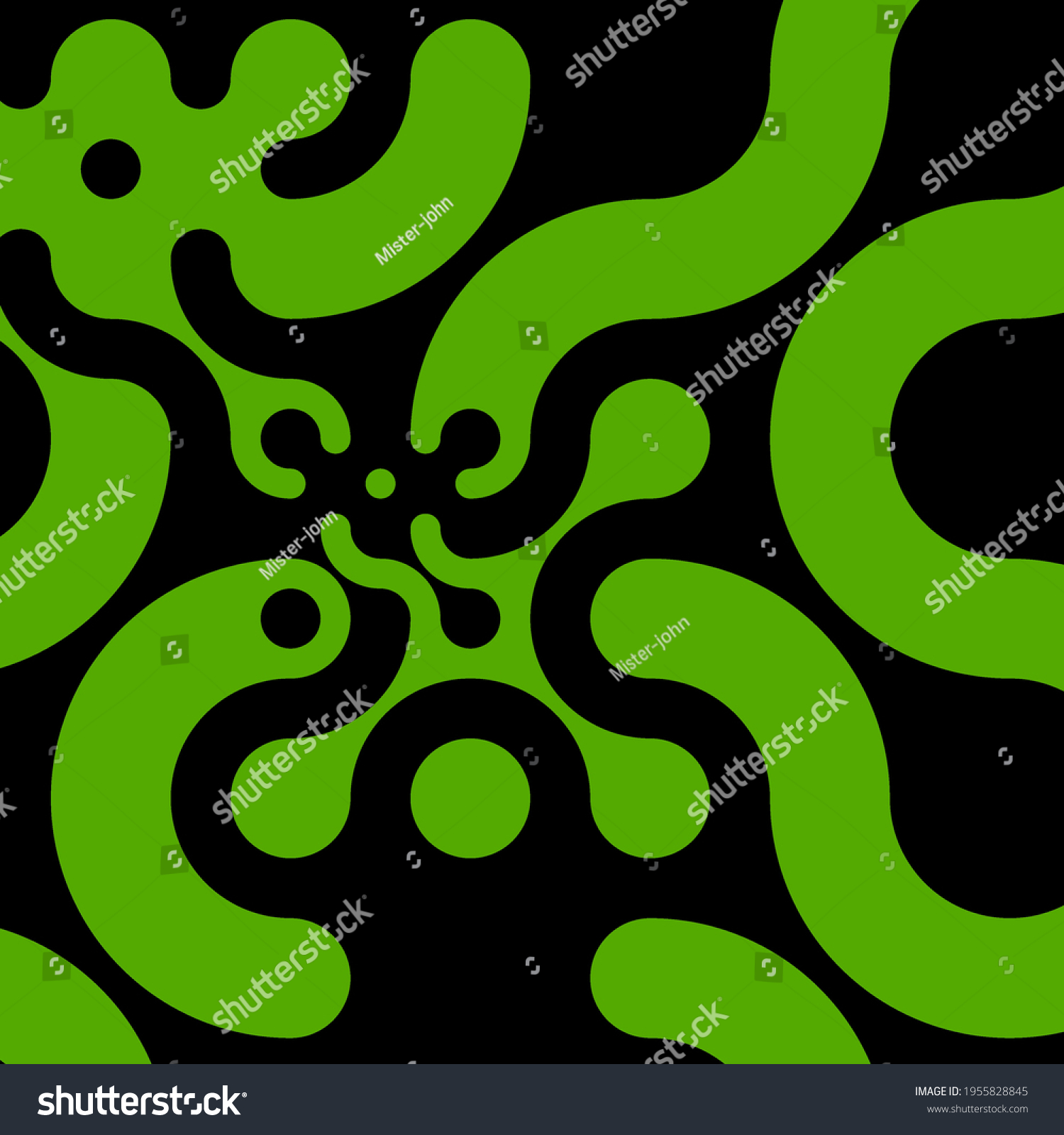 Stylized Computer Circuit Boards Shapes Patterns Stock Illustration