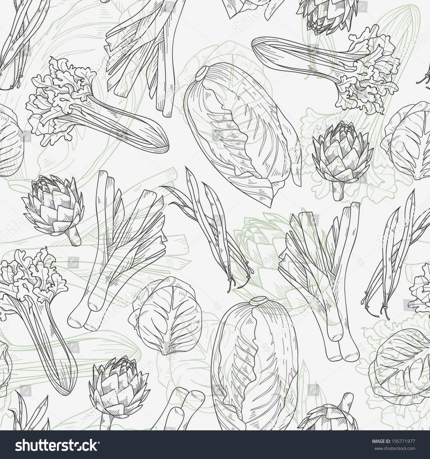 Assorted Vegetables Vector Seamless Pattern Stock Vector (Royalty Free ... Assorted Vegetables Vector Seamless Pattern Stock Vector (Royalty Free ...