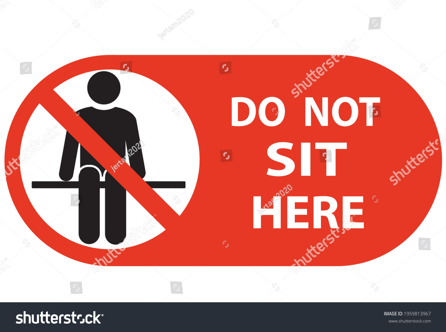 Do Not Sit Here Signage Restaurants Stock Vector Royalty Free 1959813967 Shutterstock
