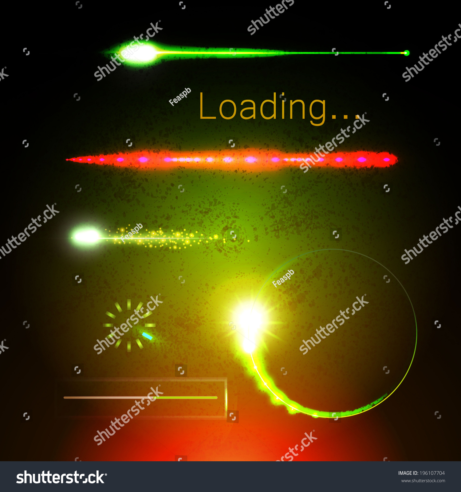 Collection Modern Glowing Preloaders Progress Loading Stock Vector ... Collection Modern Glowing Preloaders Progress Loading Stock Vector ...