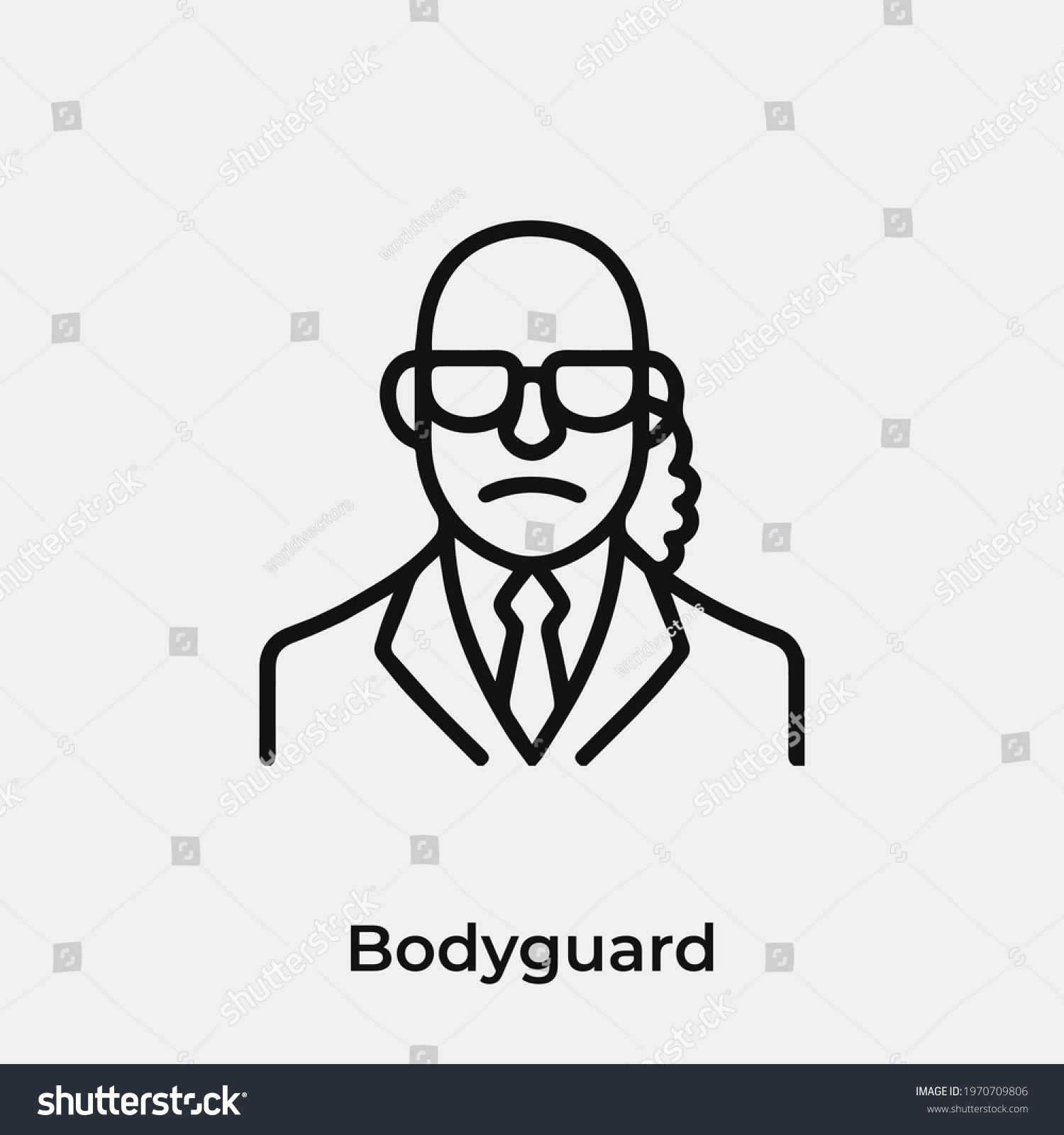 Bodyguard Icon Vector Linear Style Sign 库存矢量图(免版税)1970709806 | Shutterstock Bodyguard Icon Vector Linear Style Sign 库存矢量图(免版税)1970709806 | Shutterstock