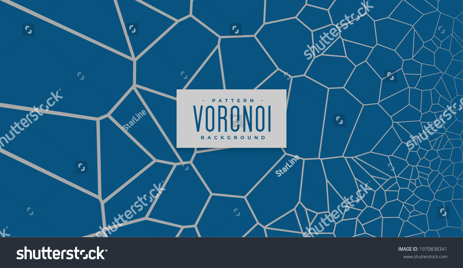 Voronoi Pattern Lines Mesh Background Stock Vector Royalty Free