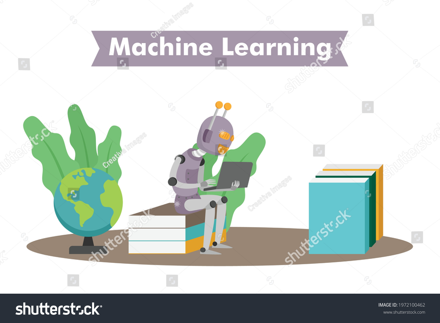 Machine Learning Vector Concept Robot Reading Stock Vector (Royalty ... Machine Learning Vector Concept Robot Reading Stock Vector (Royalty ...