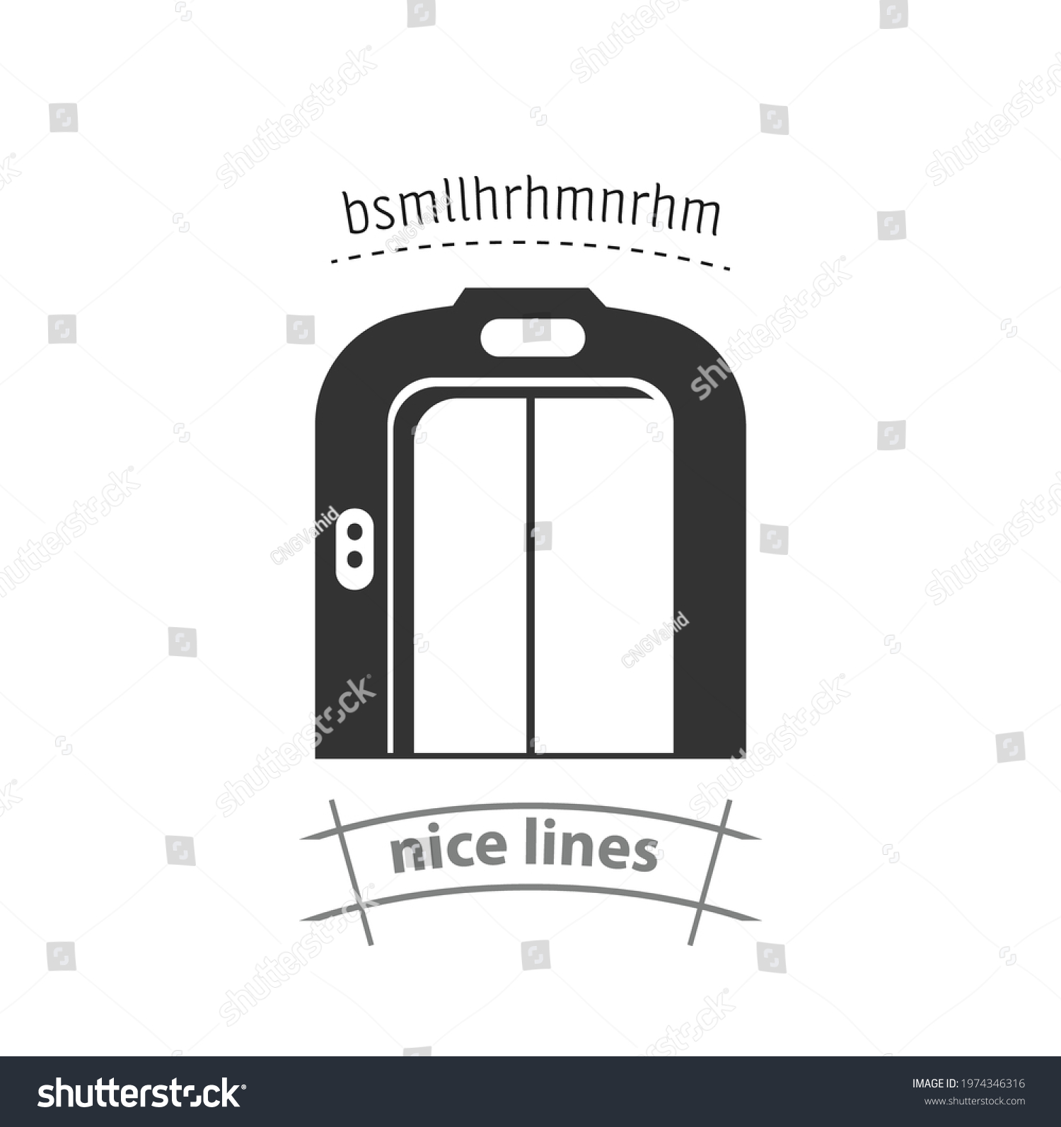 Elevator Simple Vector Icon Elevator Simple Stock Vector (Royalty Free ...