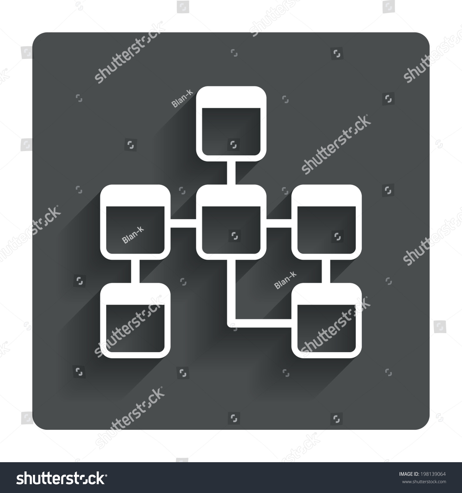 Database Sign Icon Relational Database Schema Stock Vector (Royalty ...