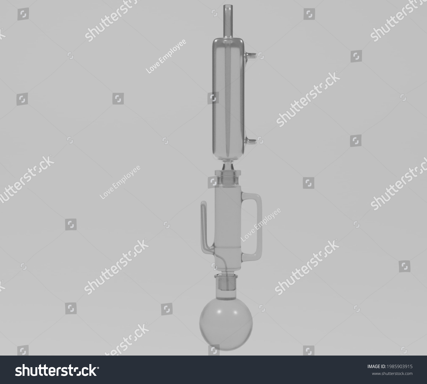 Soxhlet Extractor Isolated Image White Background Stock Illustration ... Soxhlet Extractor Isolated Image White Background Stock Illustration ...