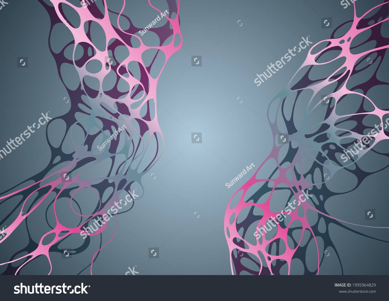 Abstract Molecular Structure Scientific Vector Background Stock Vector Royalty Free 1995964829