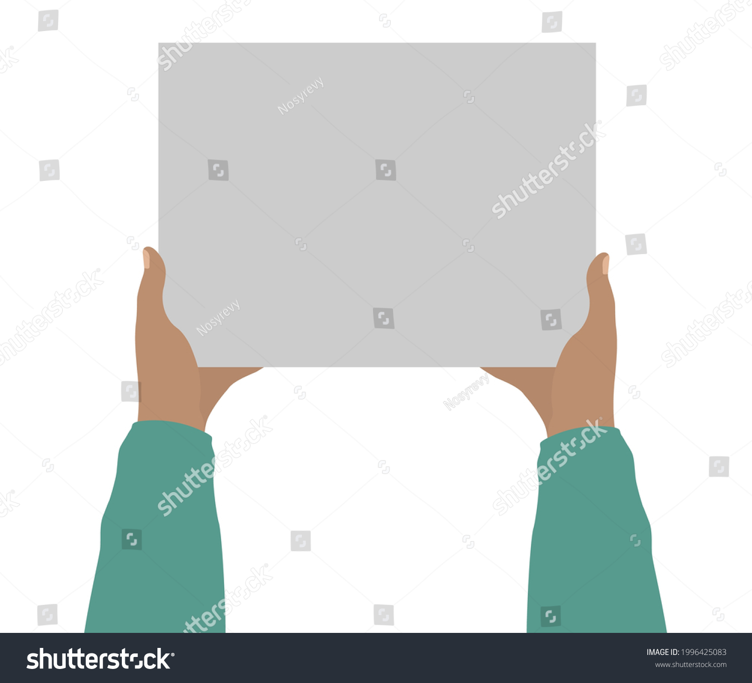 Two Male Hands Holding Empty Banner Stock Vector (Royalty Free ... Two Male Hands Holding Empty Banner Stock Vector (Royalty Free ...