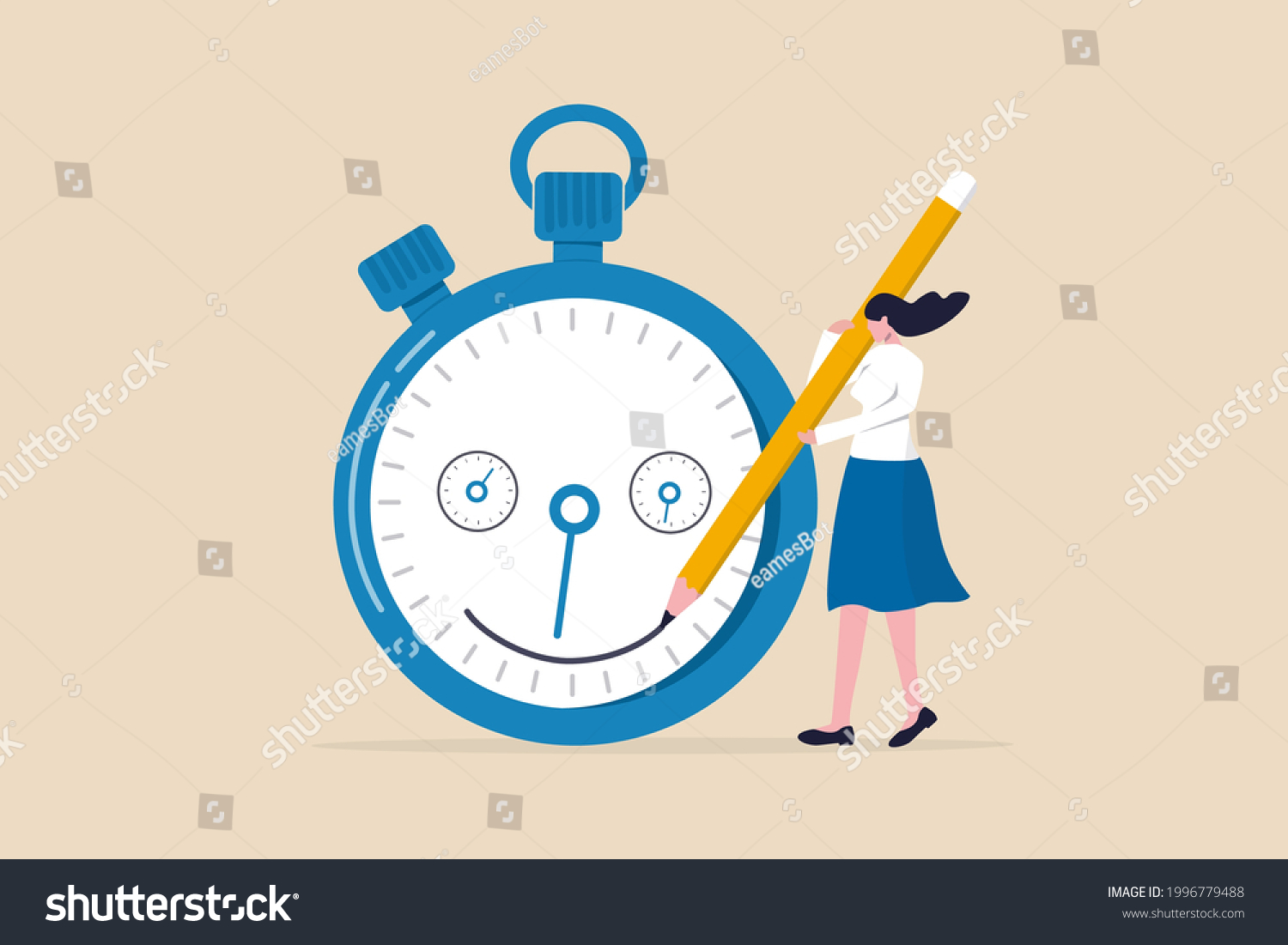 Time Management Manage Project Deadline Improve Stock Vector (Royalty ... Time Management Manage Project Deadline Improve Stock Vector (Royalty ...