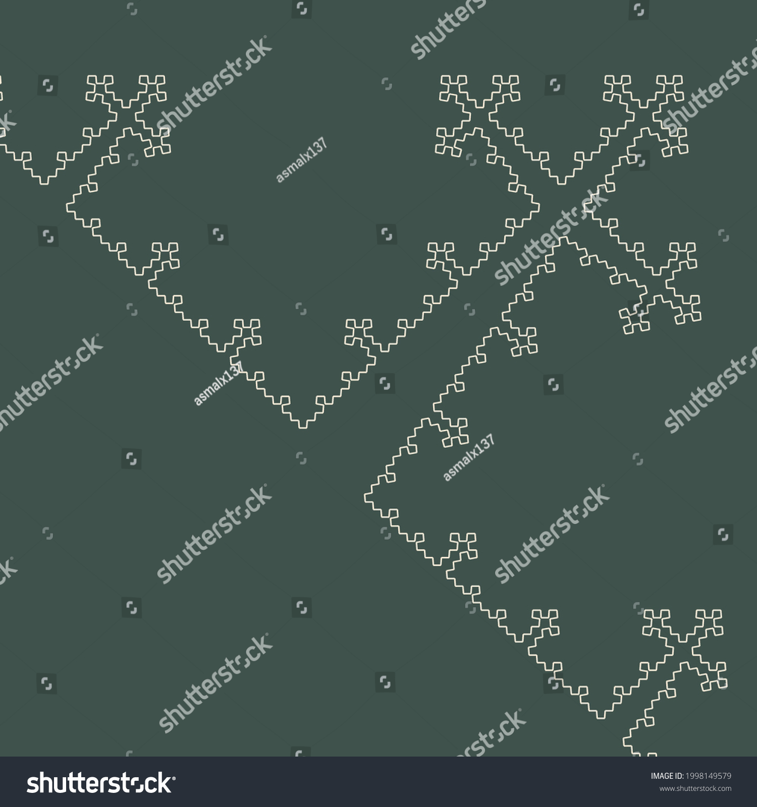 Patterns Generated Using Recursive Algorithms Illustration Stock ...