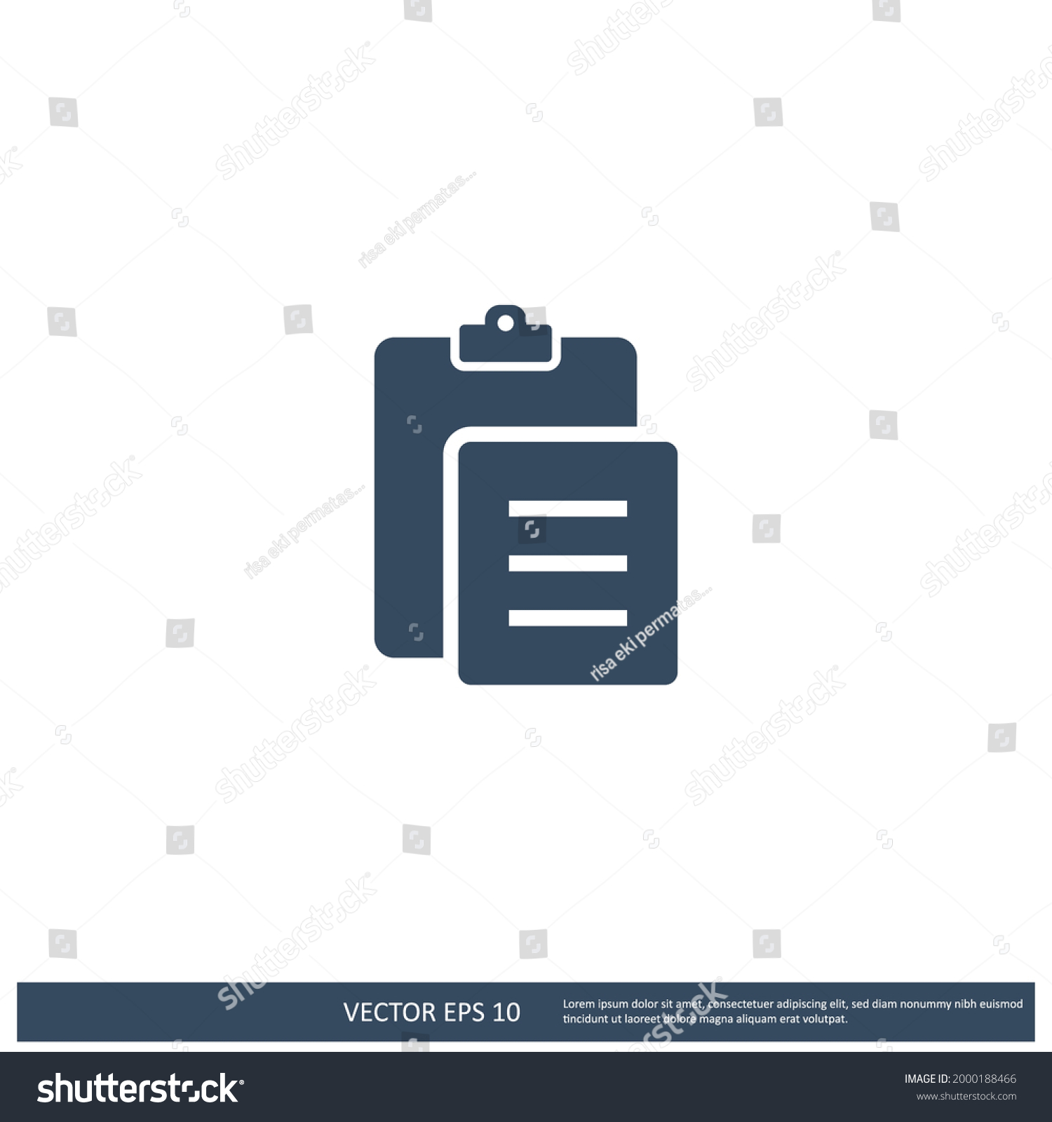 Clip Board Icon Document Symbol Vector Stock Vector (Royalty Free ... Clip Board Icon Document Symbol Vector Stock Vector (Royalty Free ...