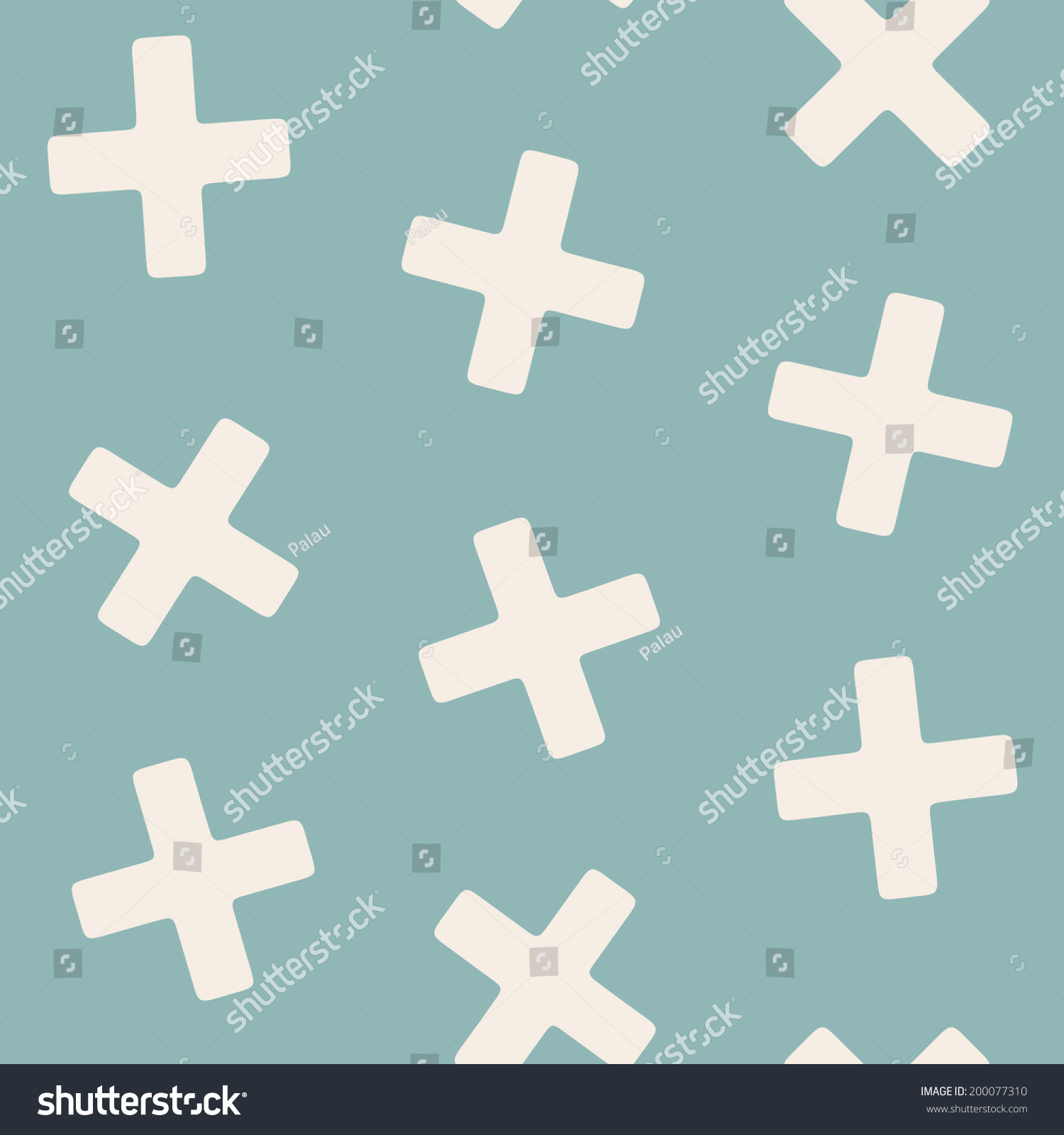 Seamless Background Cross Stock Vector (Royalty Free) 200077310 ...