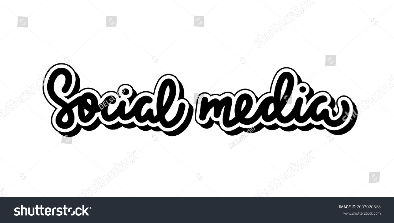 Vector Hand Drawn Lettering Word Design Stock Vector Royalty Free