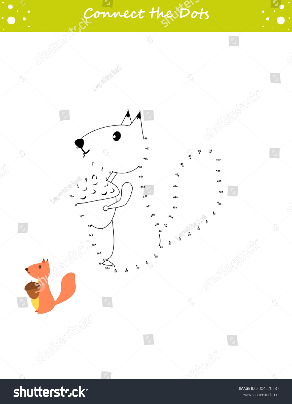 We Draw Squirrel Dot Dot Draw Stock Vector (Royalty Free) 2004270737 ...
