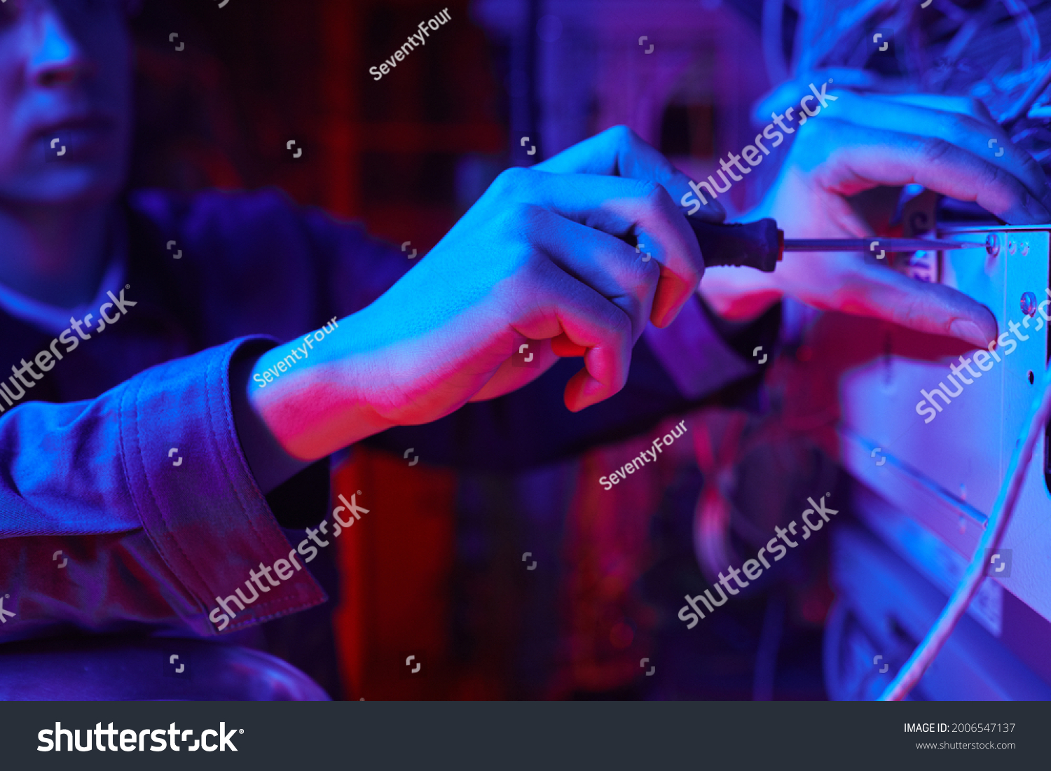 Close Man Setting Computer Network Server Stock Photo 2006547137 ... Close Man Setting Computer Network Server Stock Photo 2006547137 ...
