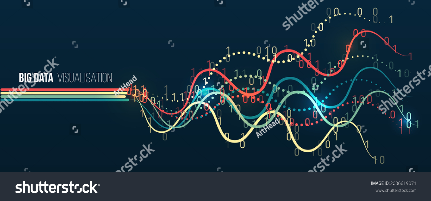 Filtering Machine Algorithms Big Data Visualization Stock Vector ...