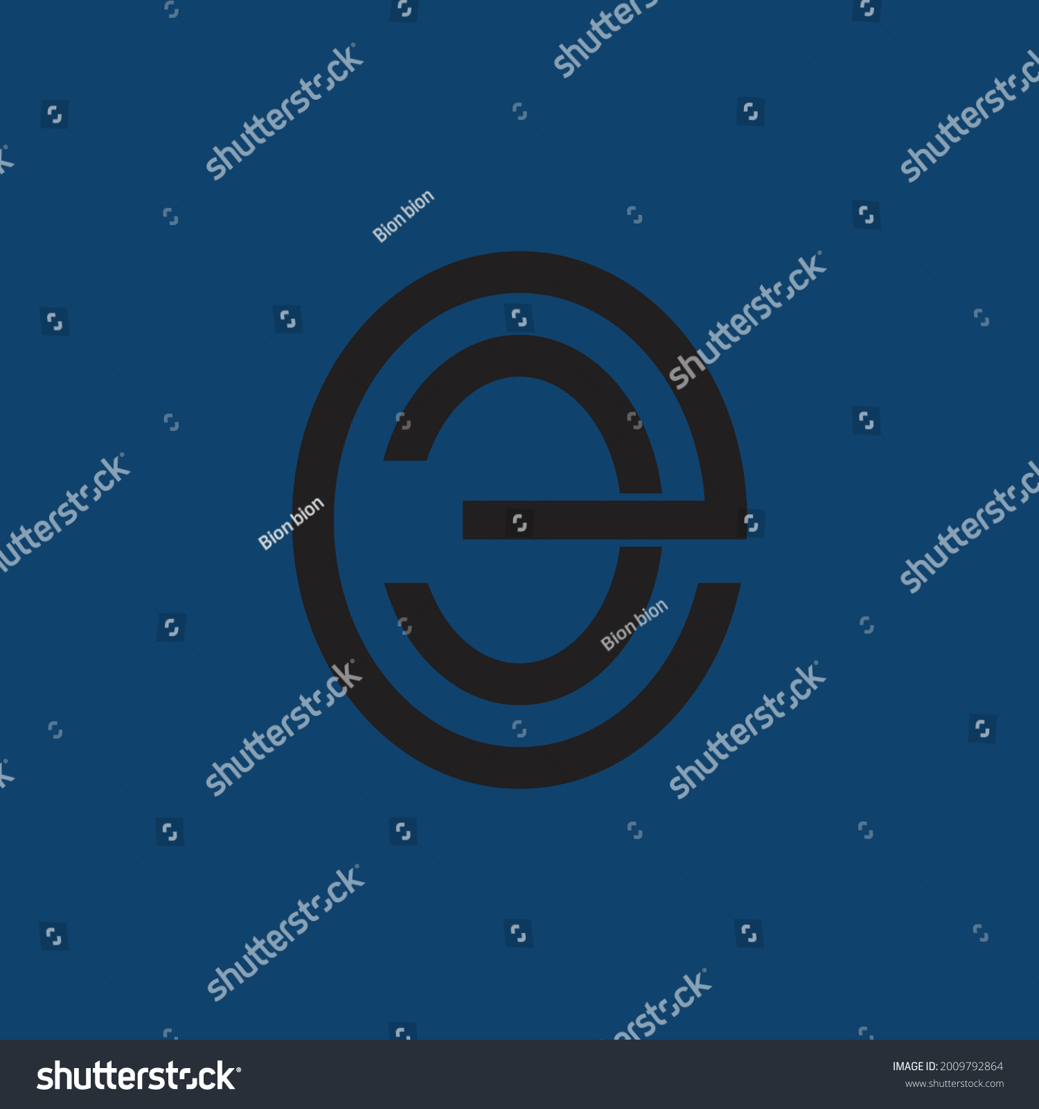 E3 Monogram Logo Design Vector Template Stock Vector (Royalty Free ...
