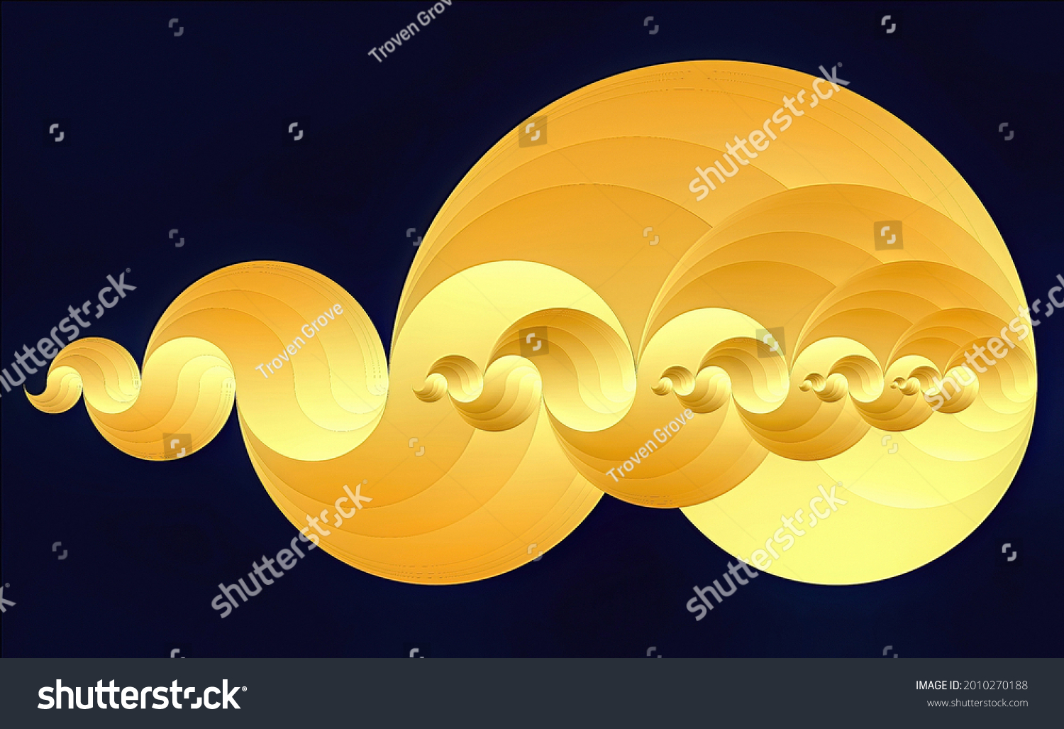 Mathematical Beauty Fibonacci Sequence Golden Ratio Stock Illustration 2010270188 Shutterstock