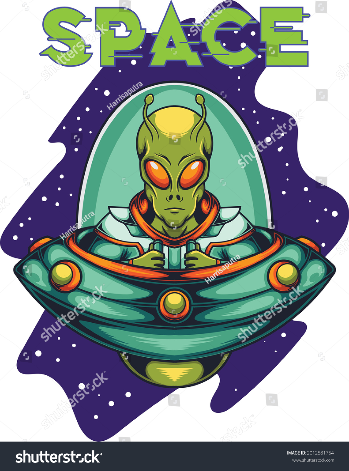 Illustration Alien Space Background Available Your Stock Vector ...