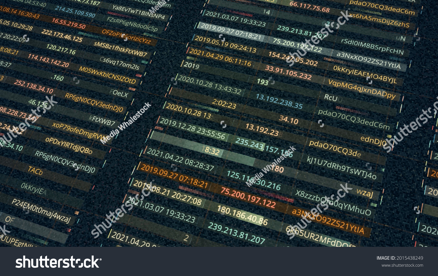 Data Passwords Ip Addresses Network Animation Stock Illustration 2015438249 Shutterstock