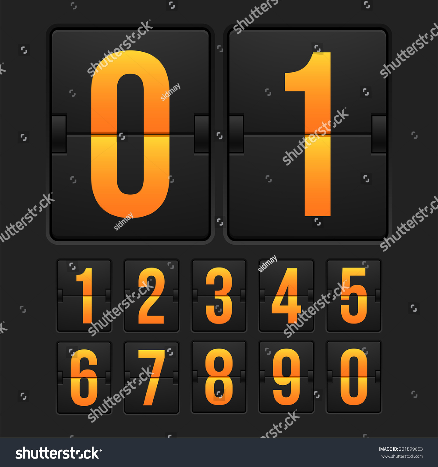 Countdown Timer White Color Mechanical Scoreboard Stock Vector (Royalty ... Countdown Timer White Color Mechanical Scoreboard Stock Vector (Royalty ...