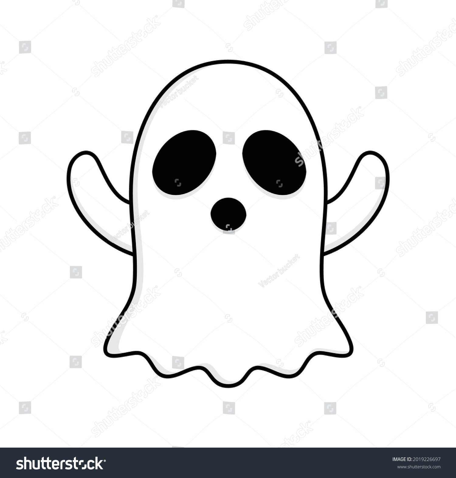 Ghost Cartoon Vector Illustration Isolated On Stock Vector (Royalty ... Ghost Cartoon Vector Illustration Isolated On Stock Vector (Royalty ...