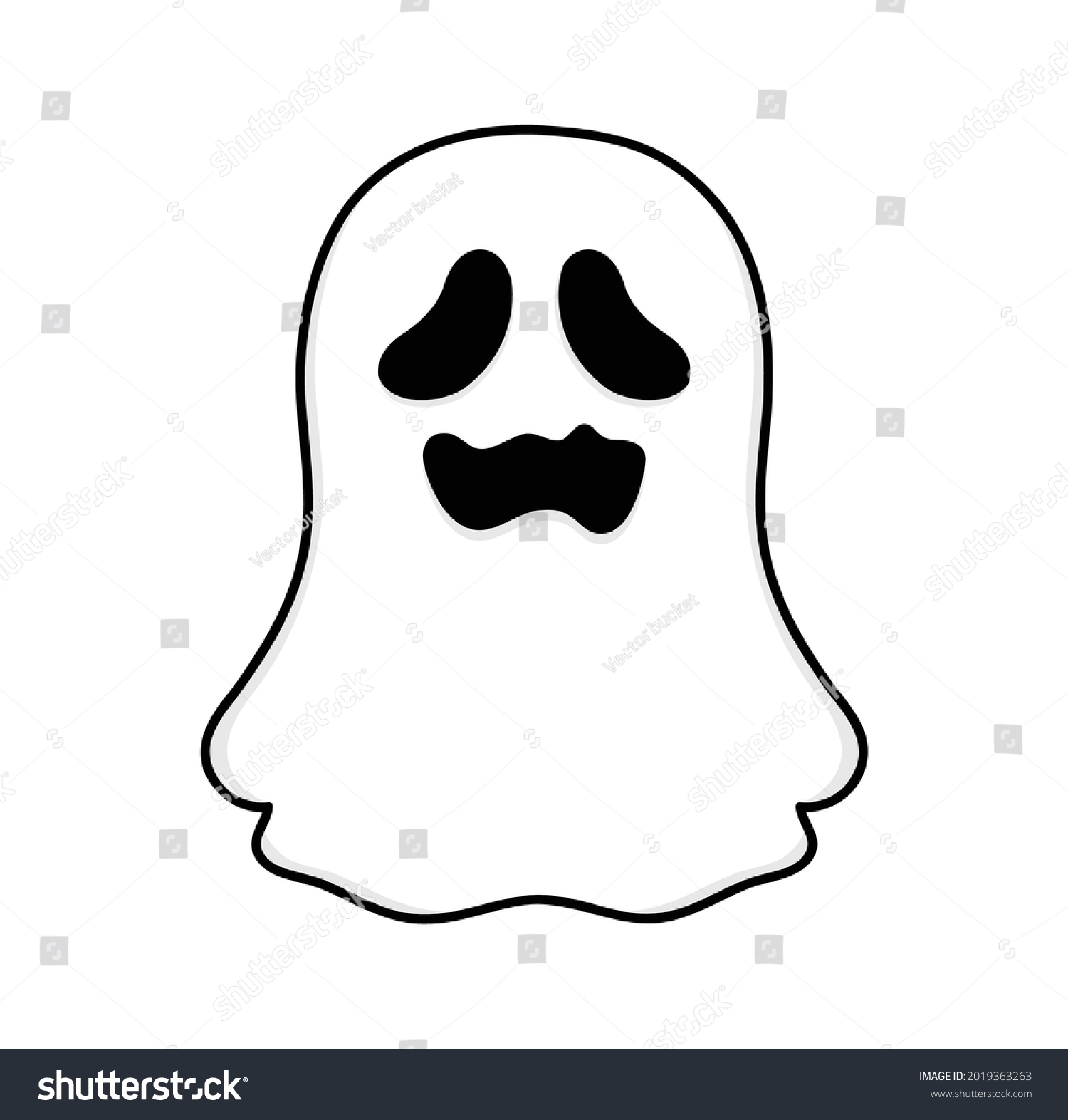 Ghost Cartoon Vector Illustration Isolated On Stock Vector (Royalty ... Ghost Cartoon Vector Illustration Isolated On Stock Vector (Royalty ...