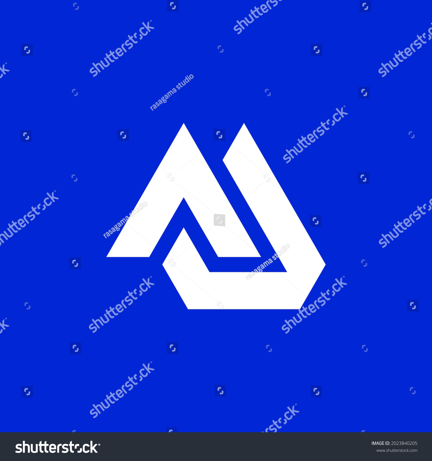 Alphabet Logo That Combines 2 Letters Stock Vector (royalty Free