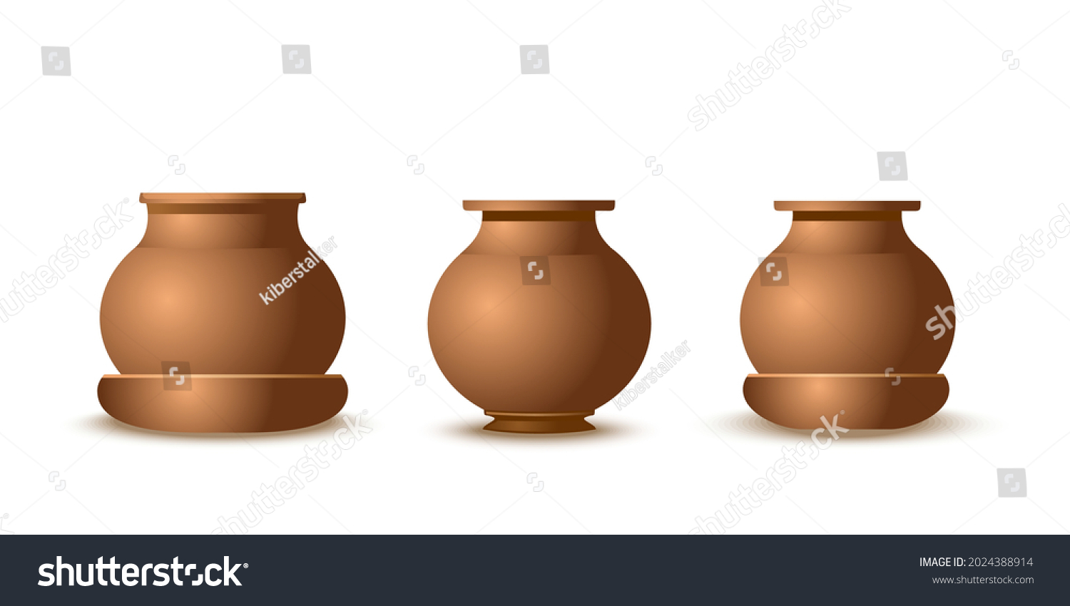 Realistic Clay Pots Set Isolated On Stock Vector (Royalty Free ... Realistic Clay Pots Set Isolated On Stock Vector (Royalty Free ...